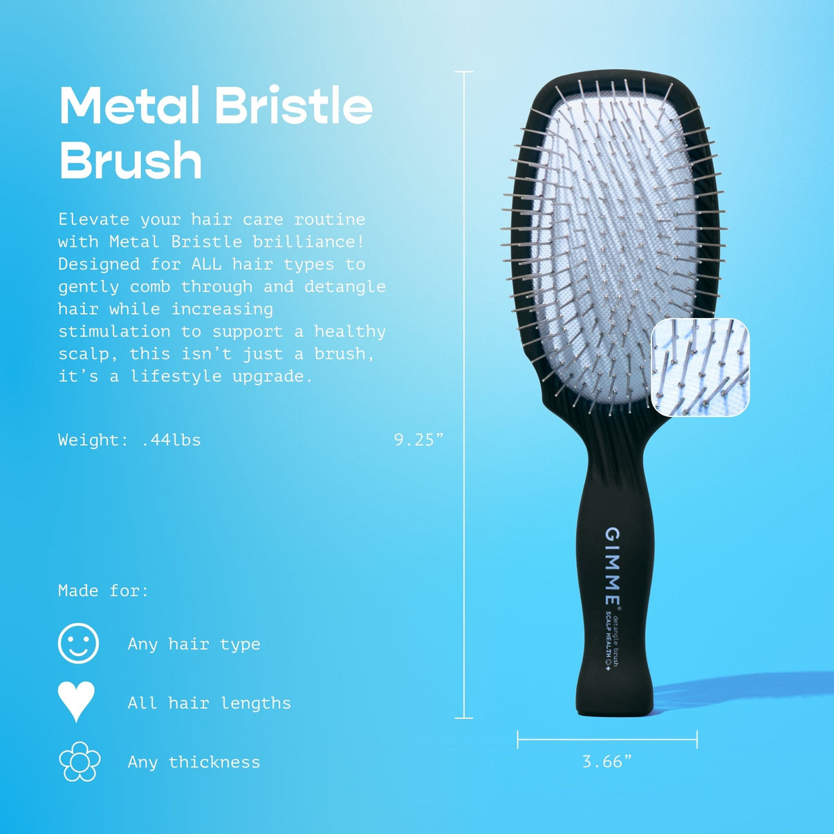 Metal Bristle Brush – GIMME Beauty